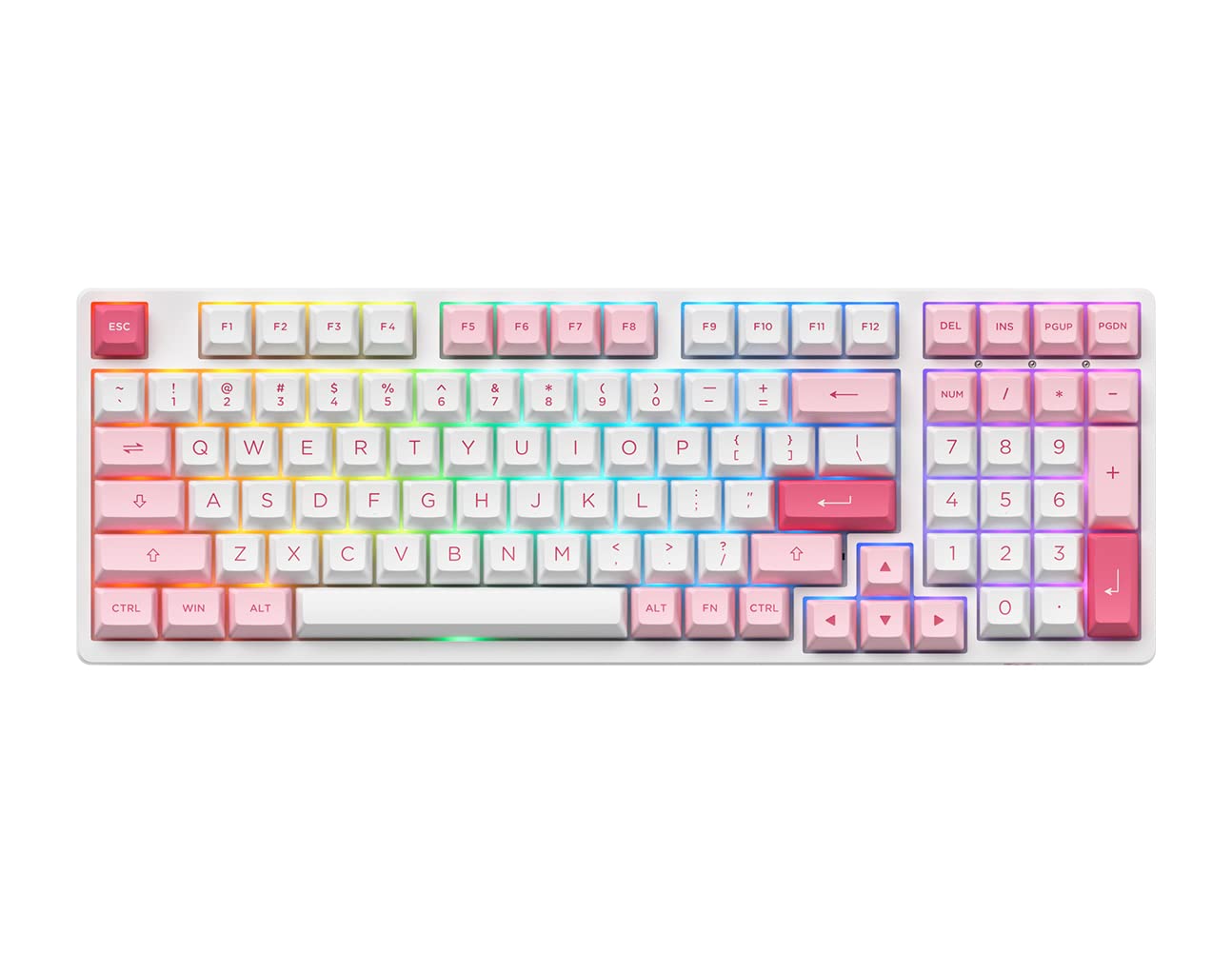 Buy Akko 3098B RGB Mechanical Gaming Keyboard, Multi Modes (BT5.0/2 ...