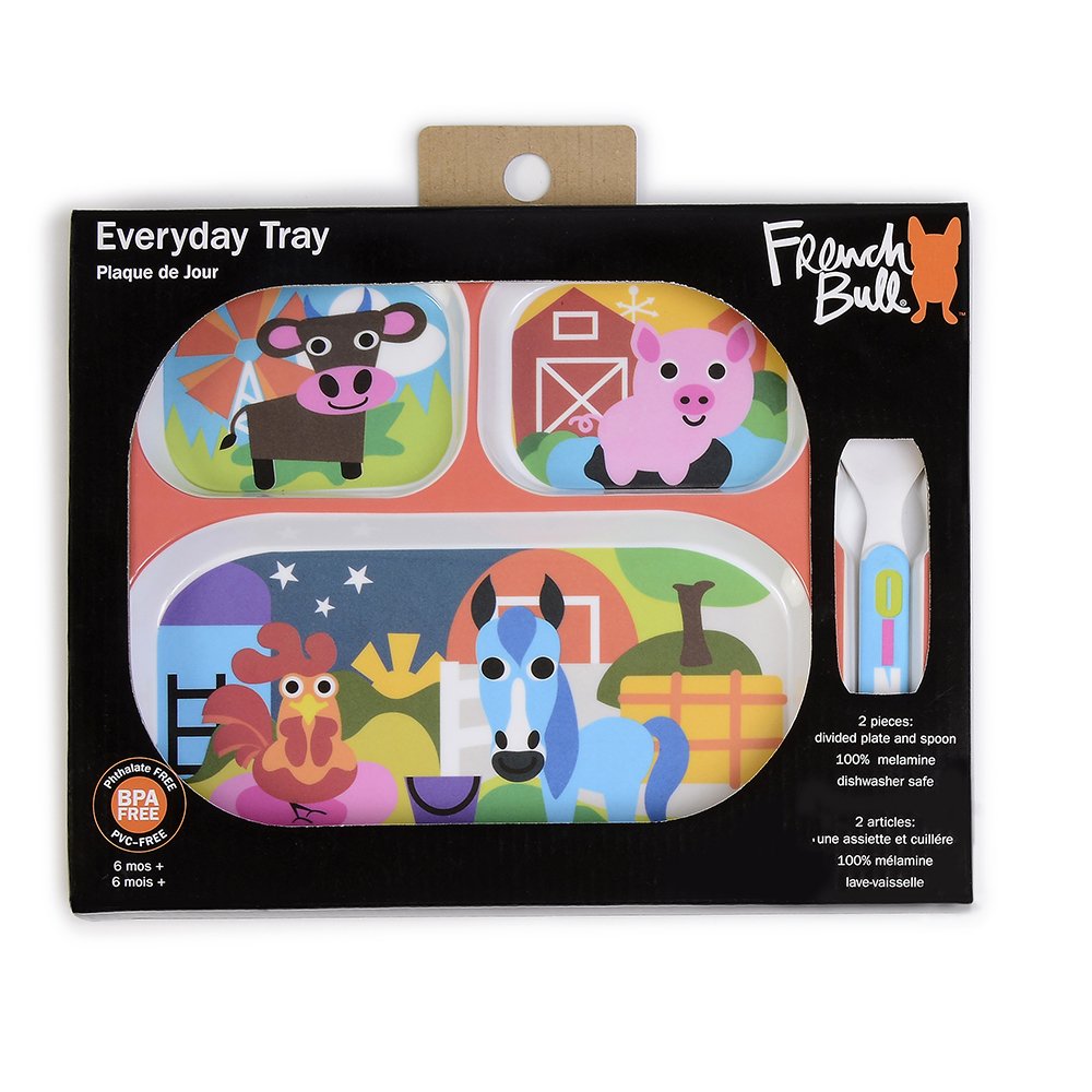 Snapklik.com : French Bull 11" Kids Everyday Tray - Divided Tray And ...