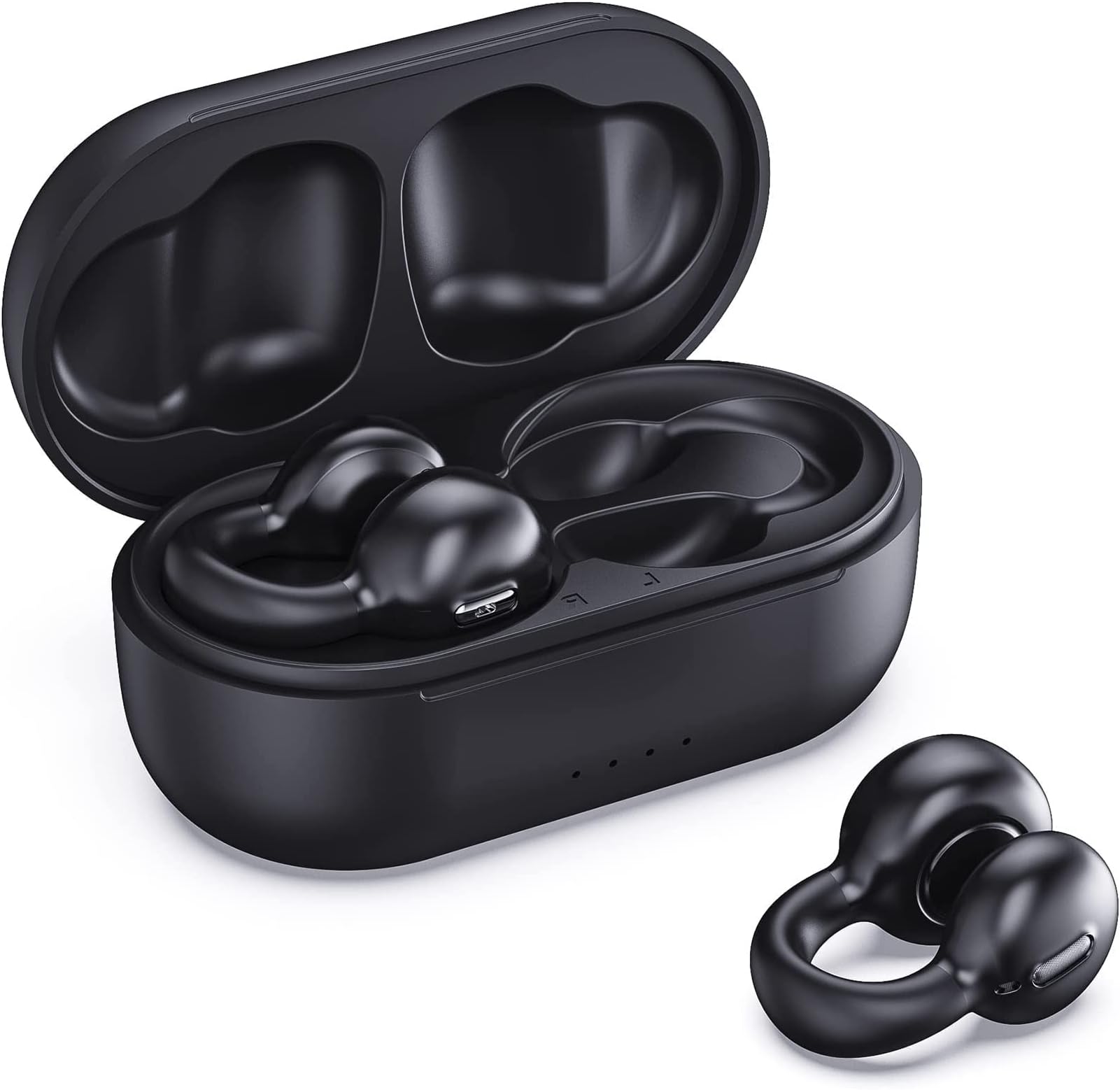 Amazon.com: Open Ear Clip Bone Conduction Headphones Wireless Bluetooth ...