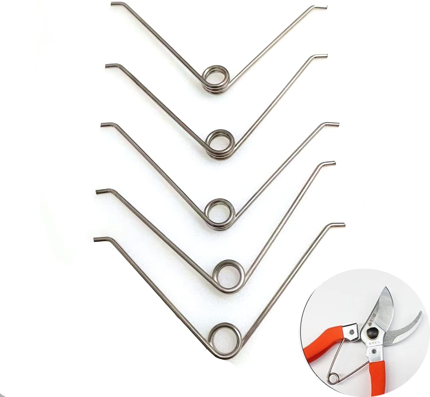 Amazon.com : 4 Pack Torsion Spring Hand Pruner Replacement Springs V ...