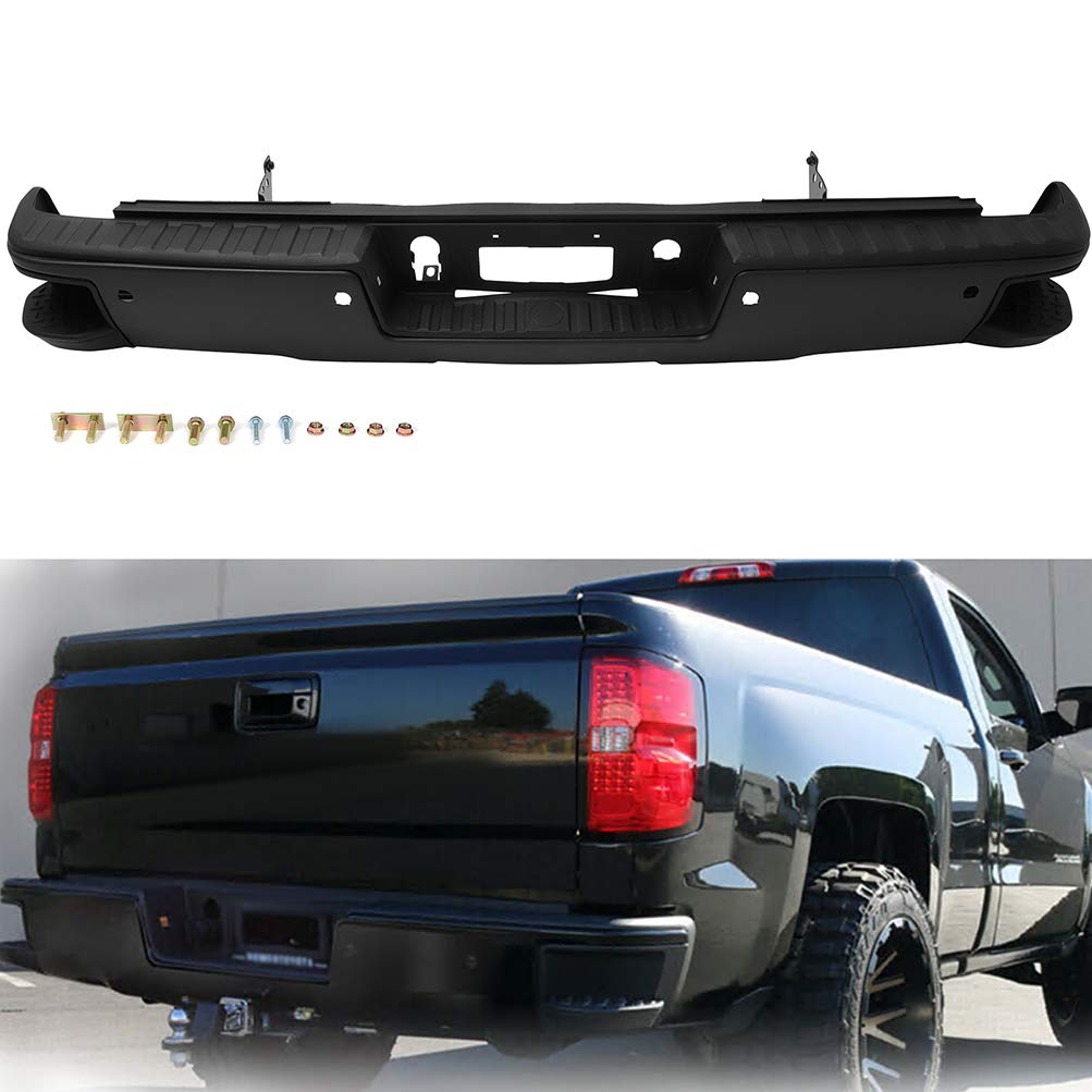 Amazon.com: SCITOO Heavy Duty Steel Rear Bumper fit for 2014-2018 for ...