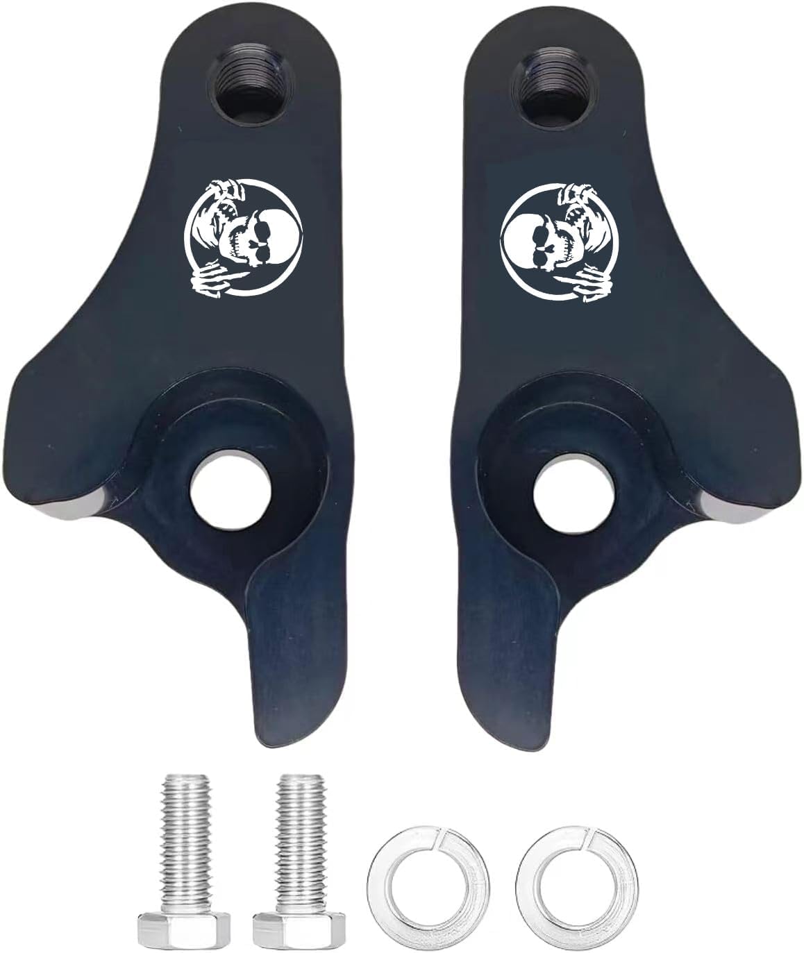 TDZ 2002-2023 Black 2'' Inch Lowering Links Blocks Kit Fits for Harley Davidson Touring Street ...