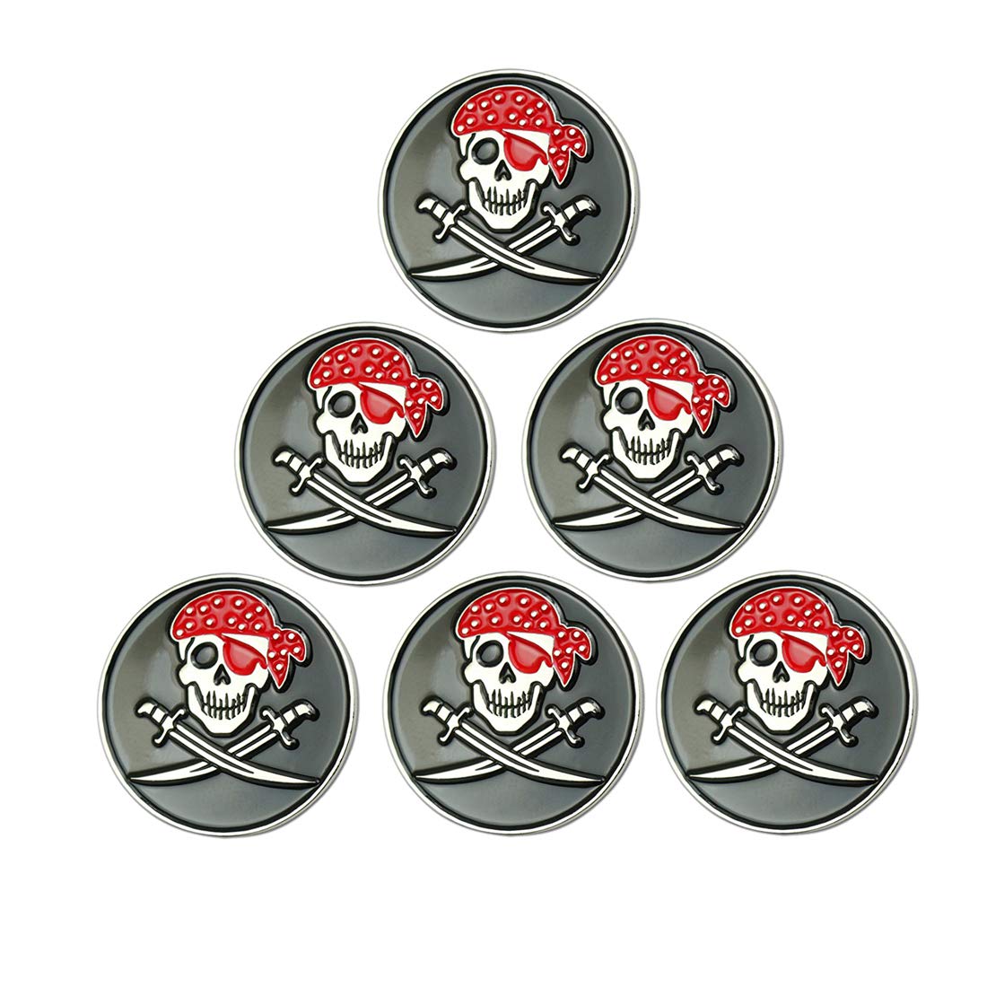 Snapklik.com : GOLTERS Skull Golf Ball Marker