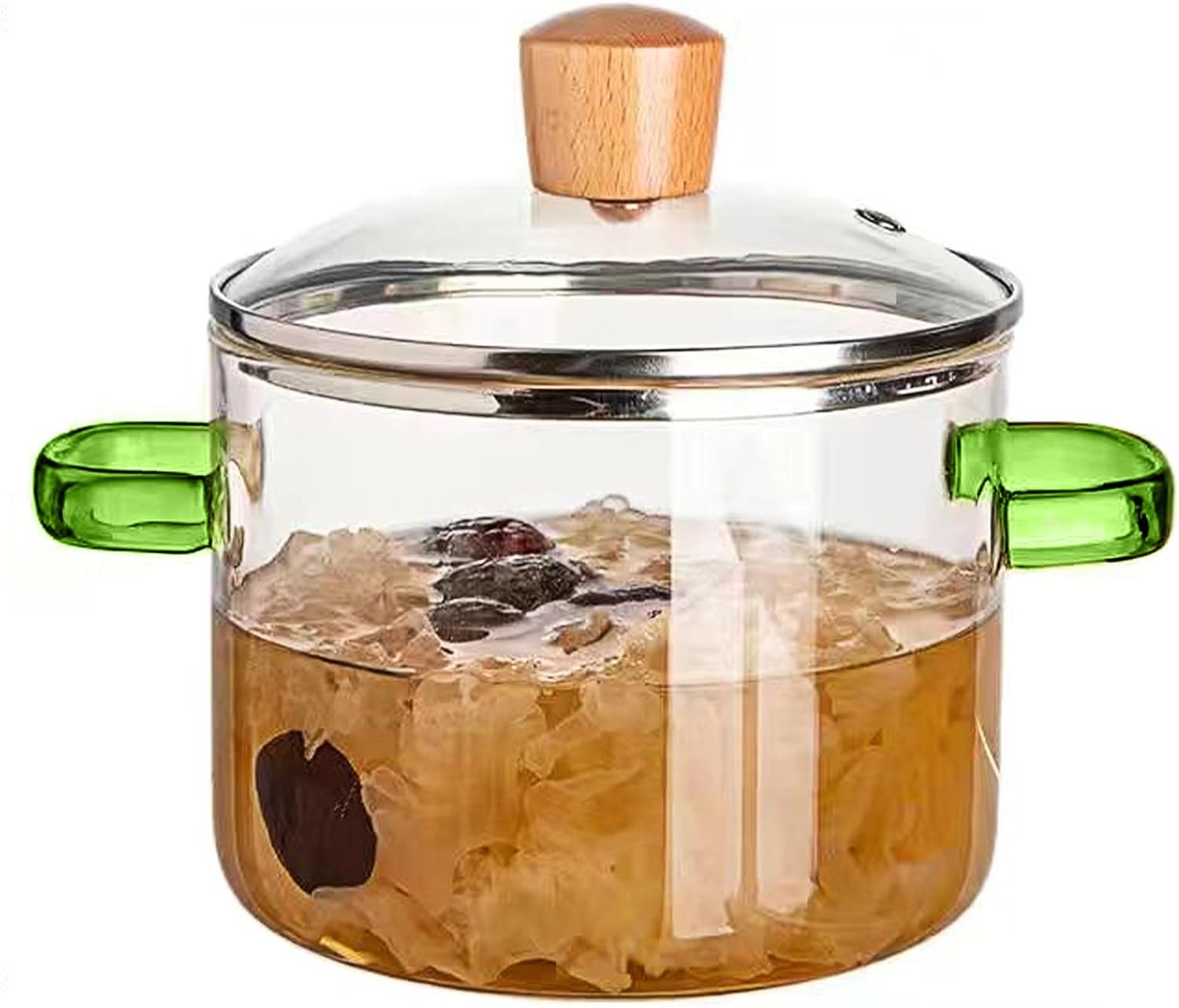 Amazon.com: Clear Glass Pot, 1.5L(50oz) Stovetop Cooking Pot with Lid ...
