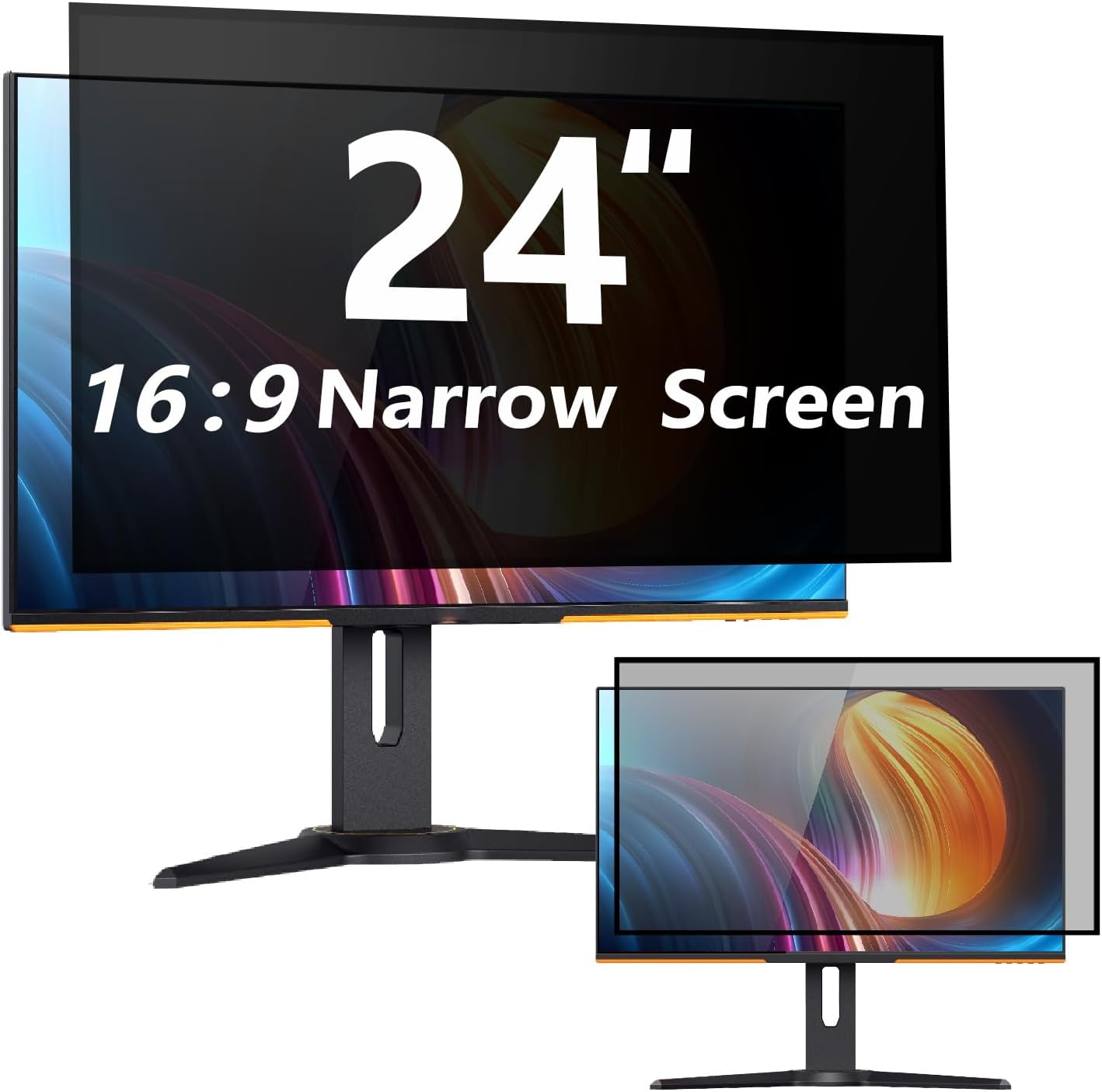 Amazon.com: Computer Privacy Screen Filter for Narrow Screen Monitor 24 ...