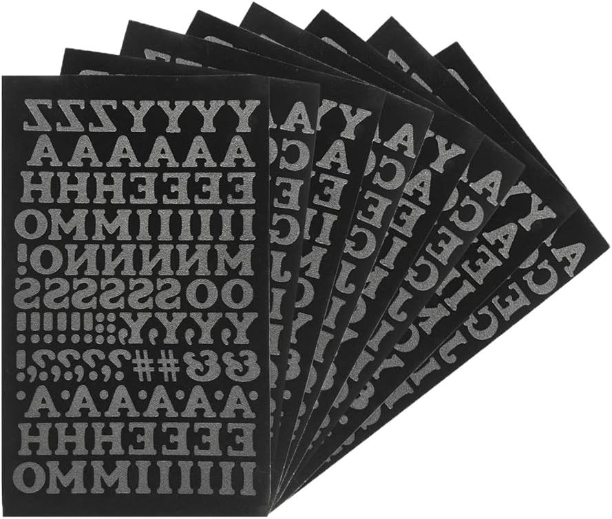 Amazon.com: Magfok Iron on Transfer 2 Inch White Flock Letters, 6 ...