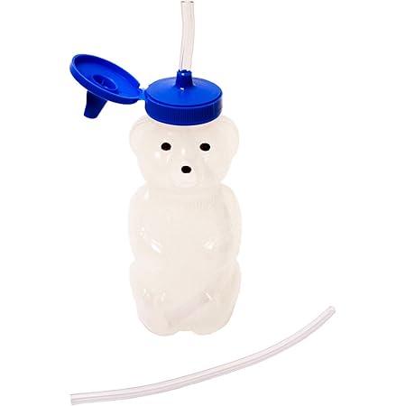 Talktools Honey Bear Drinking Cup with 2 Flexible Straws - Includes ...