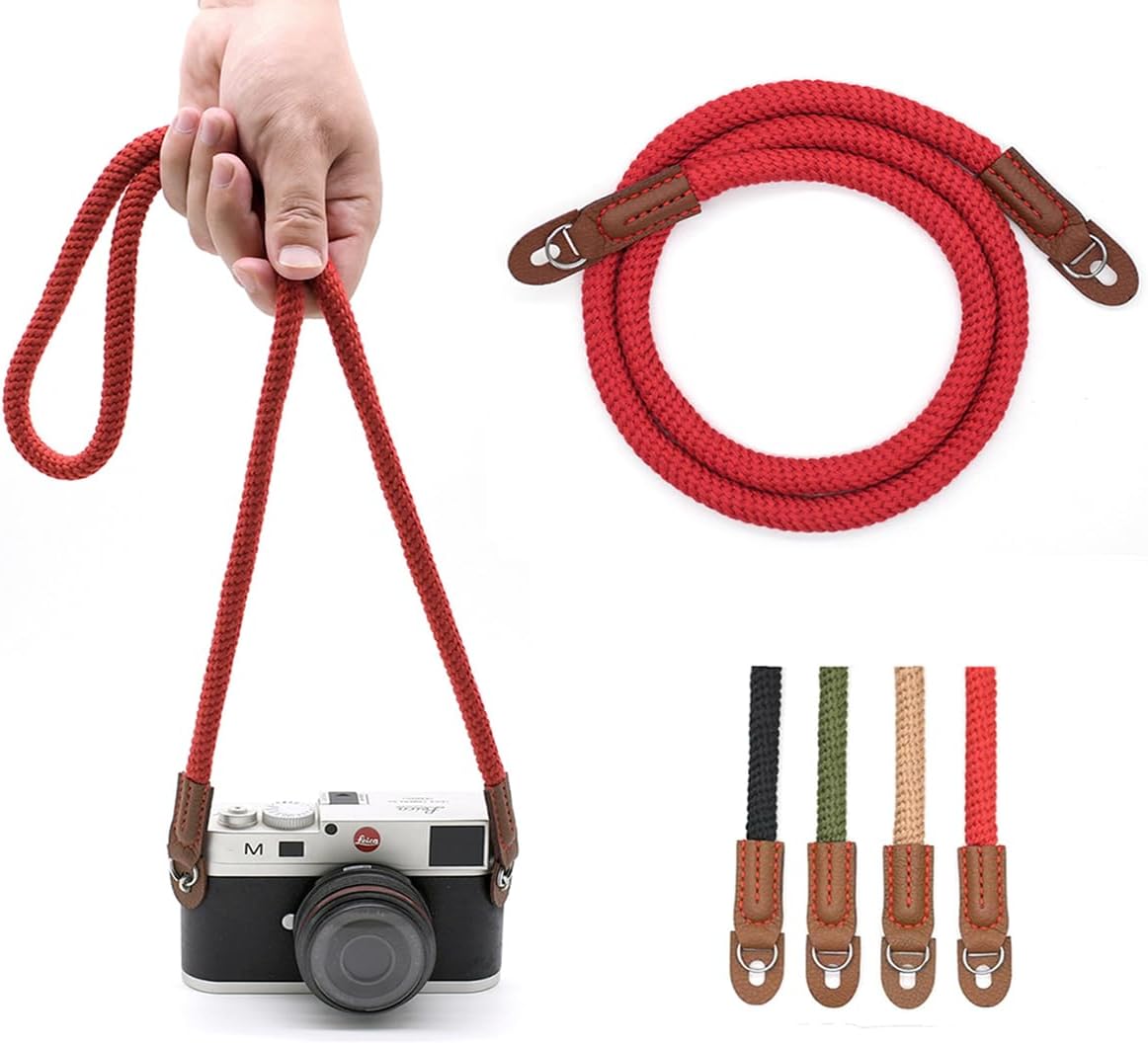 Amazon.com : Eorefo Camera Rope Strap 100cm Soft Cotton Camera Strap ...