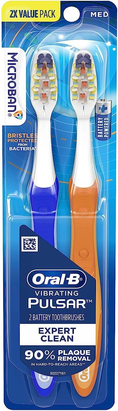 Amazon.com: Oral-B Pulsar Expert Clean Battery Toothbrush, Medium ...