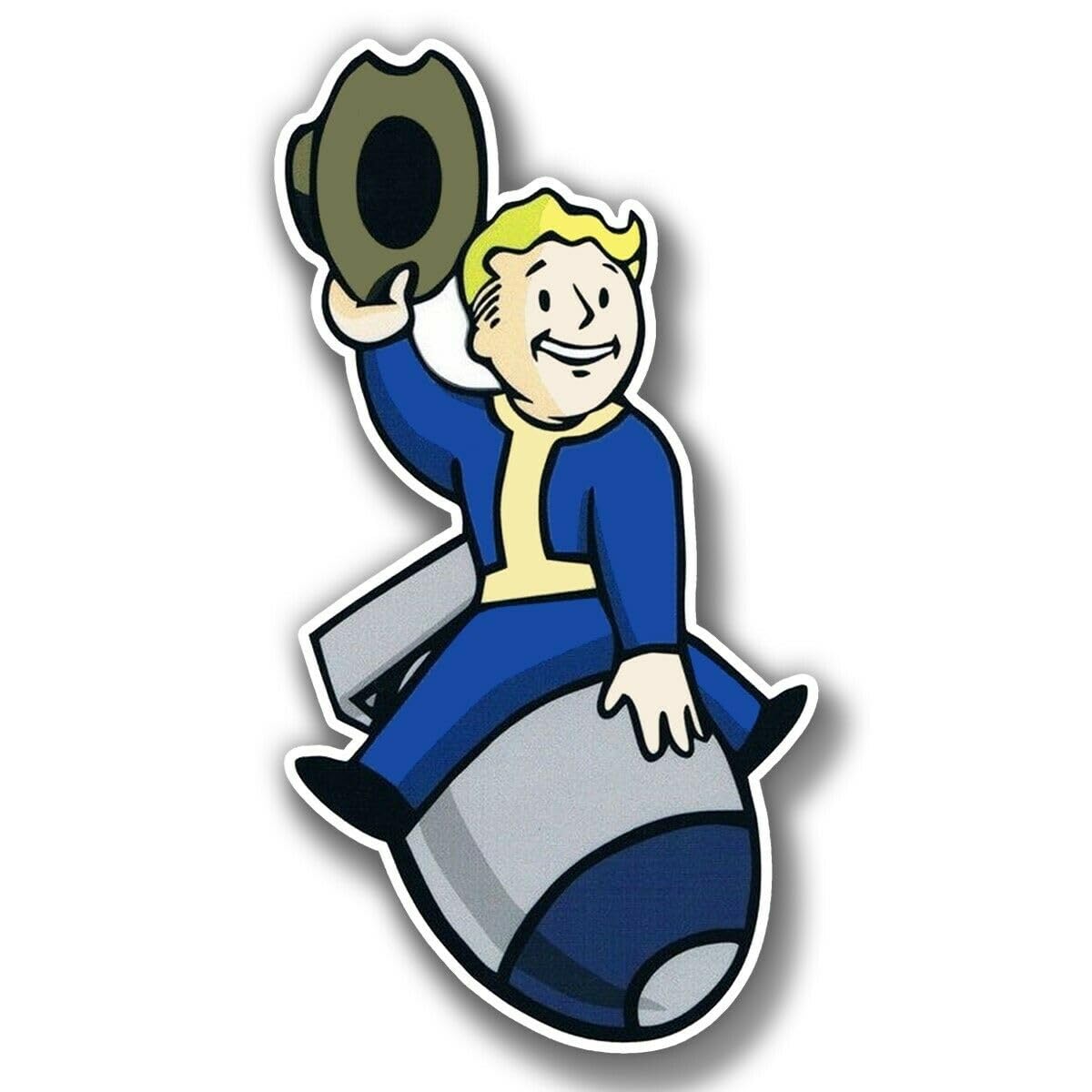 Amazon.com - Vinyl Sticker Rodeo Vault Boy Fallout Game Premium Quality ...
