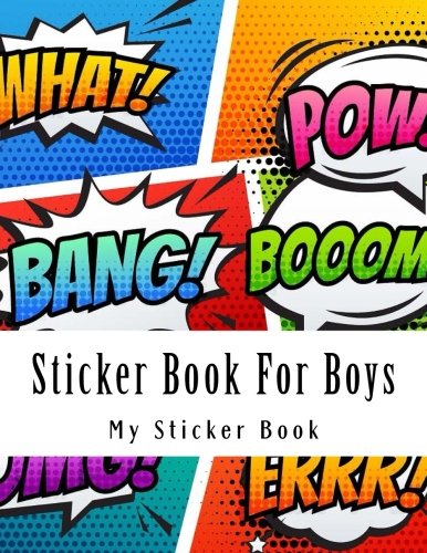 Buy Sticker Book For Boys: BLANK Sticker Book For Kids (Sticker ...
