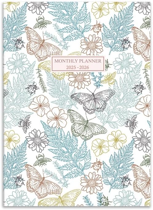 Simplified 2025-2026 Monthly Planner and Calendar Book. Runs From July ...