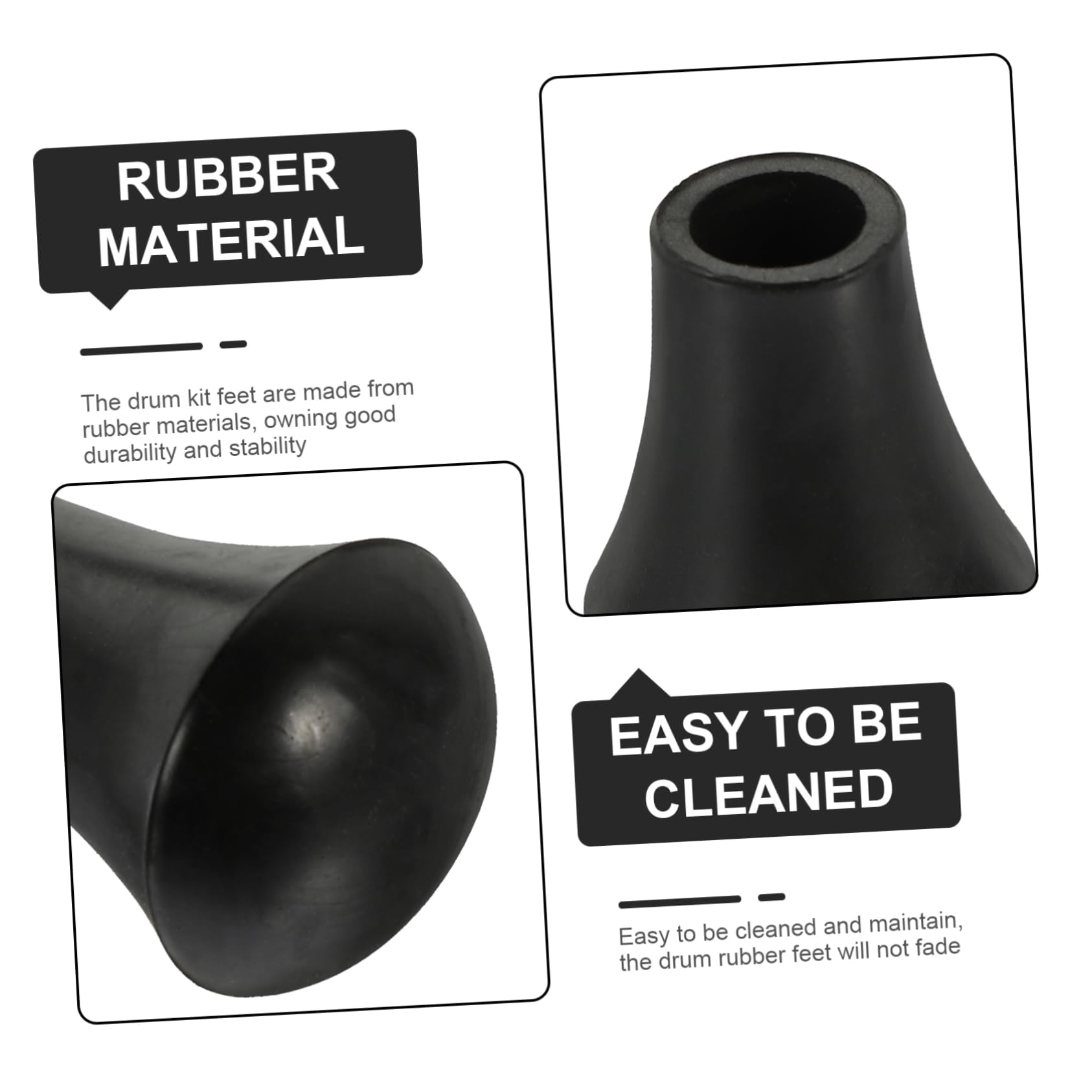 Snapklik.com : 10pcs Anti-slip Drum Leg Bracket Drum Leg Protectors ...