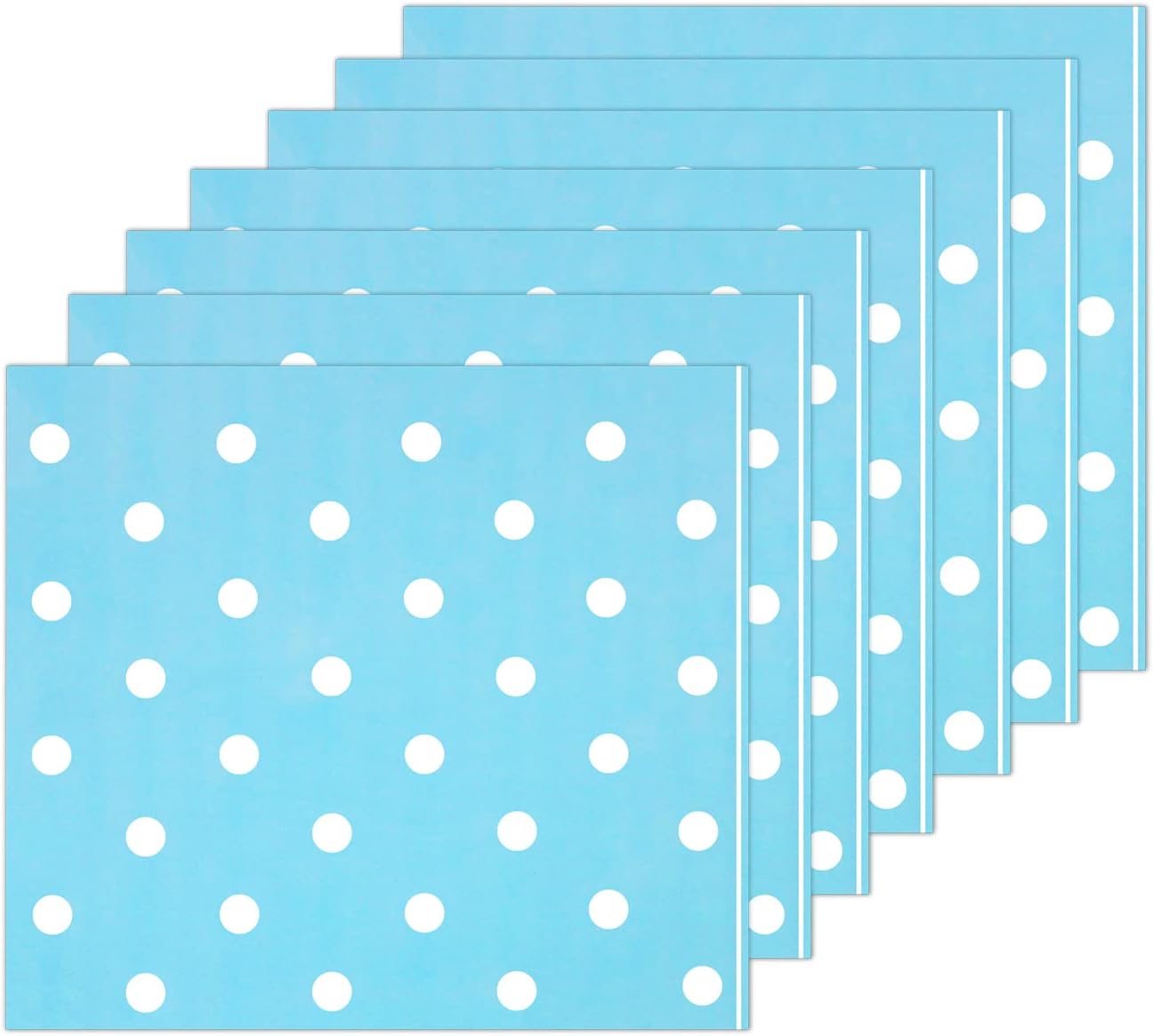 Amazon.com: 13 x 13 Inches Blue Party Napkins,Blue and Silver Beverage ...