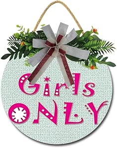 Amazon.com : Girls Only Door Sign Model 25 Art Wall Plaque Playroom ...