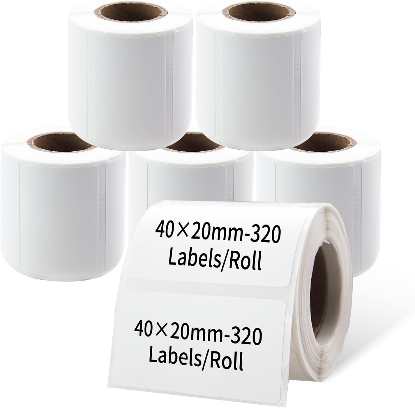 Amazon.com : PUQU 40x20mm Direct Thermal Sticker Labels, Self-Adhesive ...
