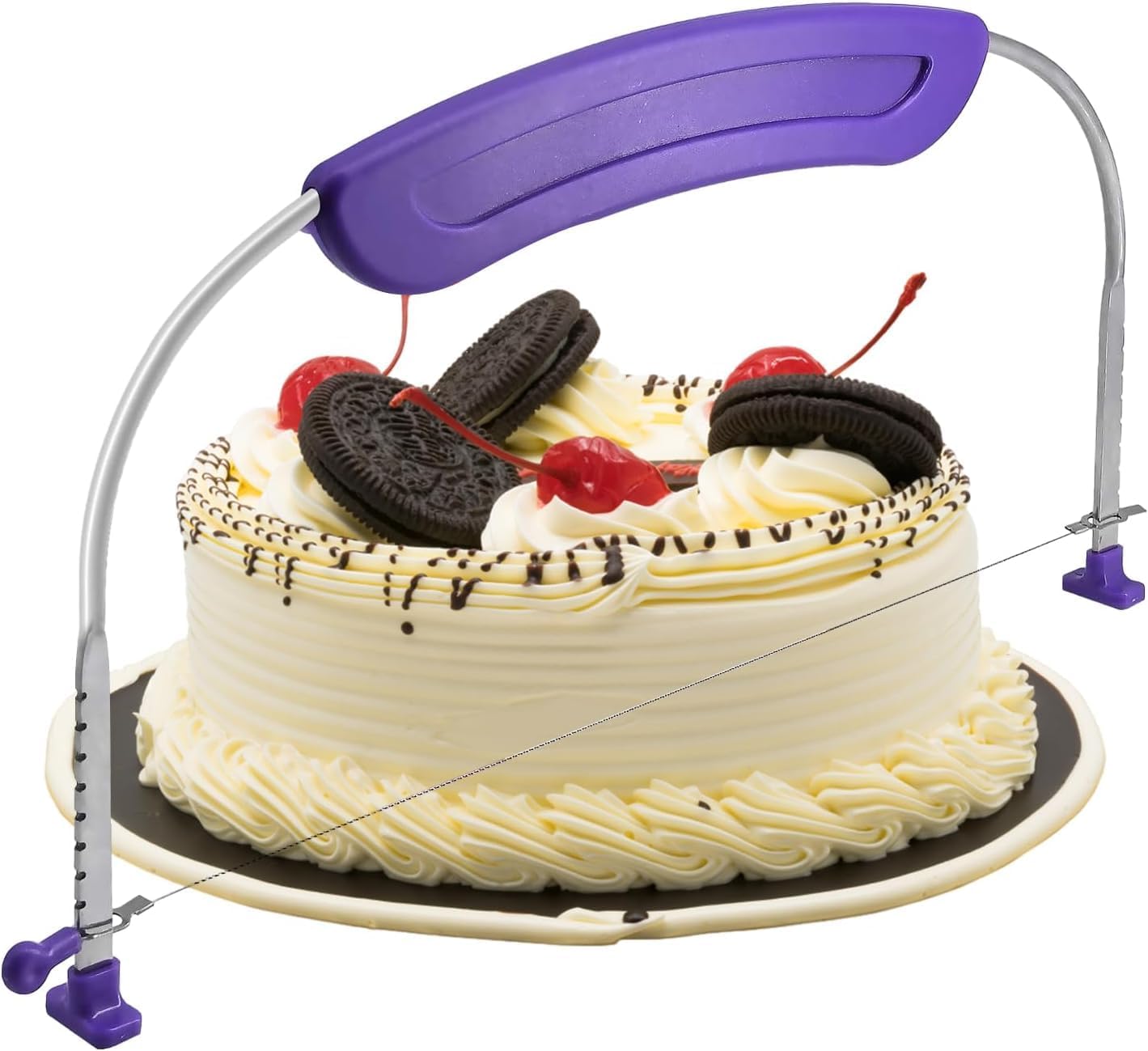 ZISHAN Adjustable Cake Cutter, Wire Straight Slicer, Professional ...