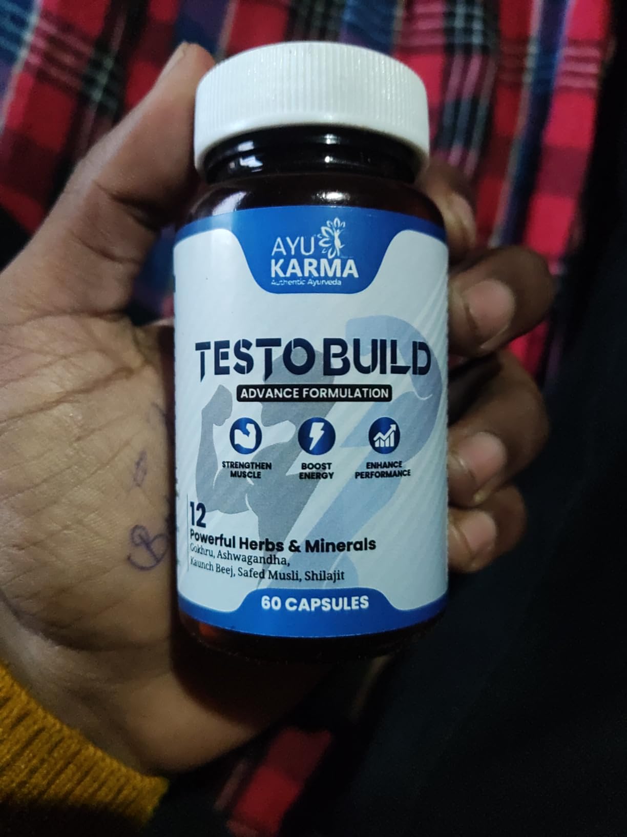 AYUKARMA Ayurveda Testo Build, Testosterone Booster Capsules for Men ...