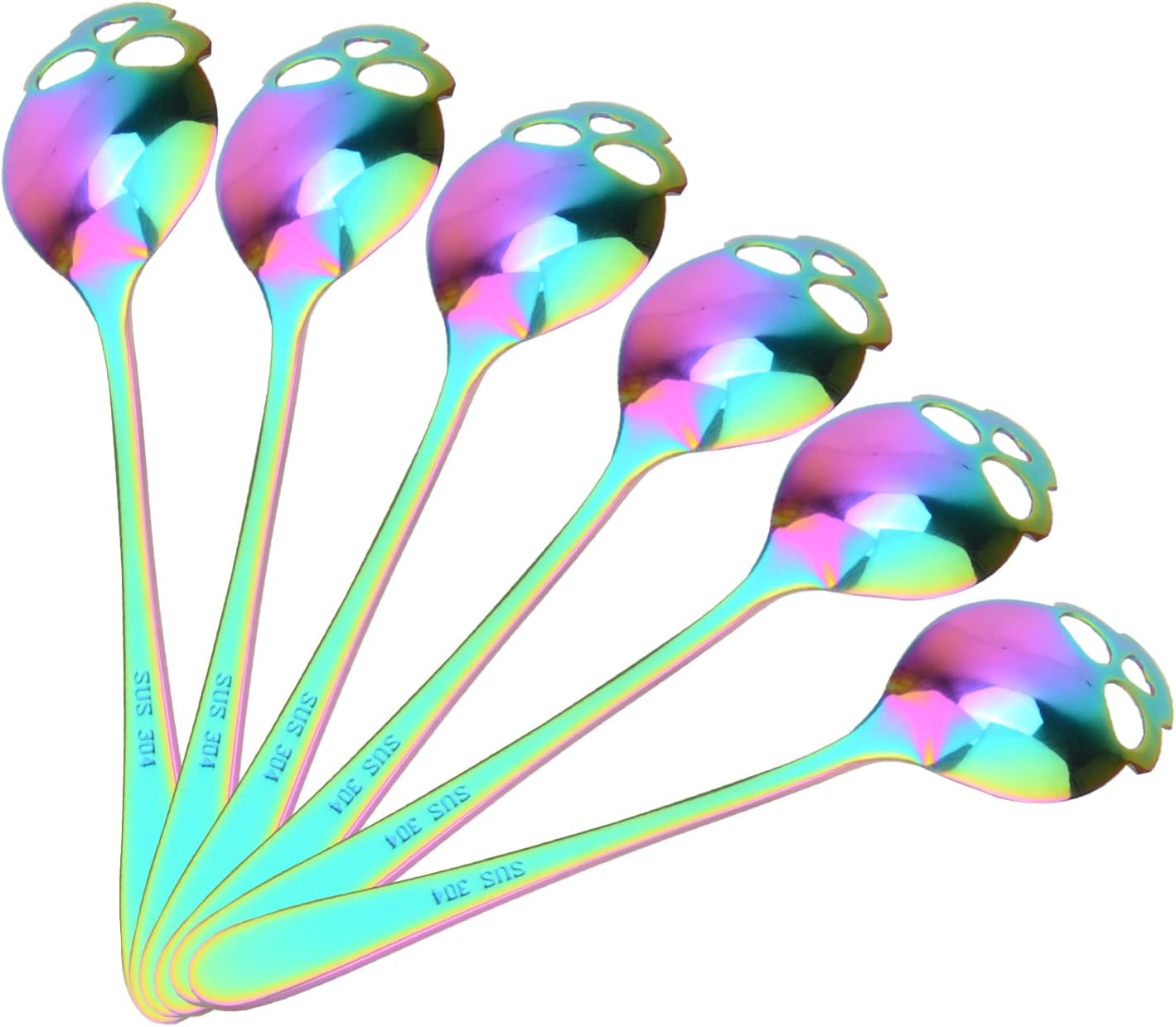 Amazon.com: 304 Stainless Steel Skull Sugar Spoon Dessert，Tea ，Coffee ...