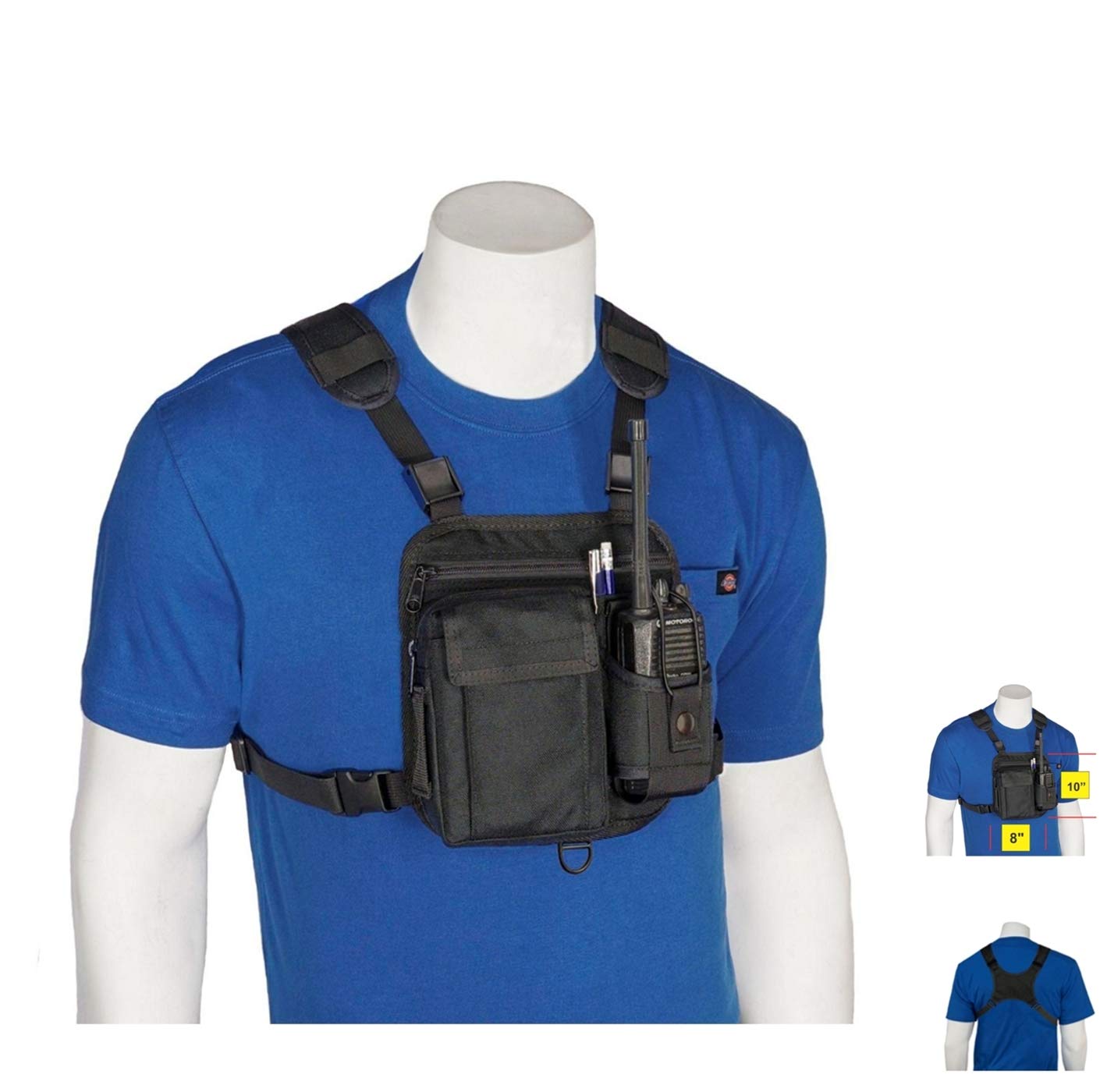 Buy RCH-601 Radio Chest Harness Shoulder Radio Holster Chest Pack with ...