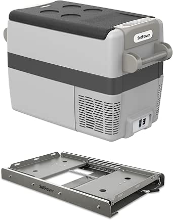 Amazon.com: Setpower AJ40 Portable Car Fridge With Slide : Automotive