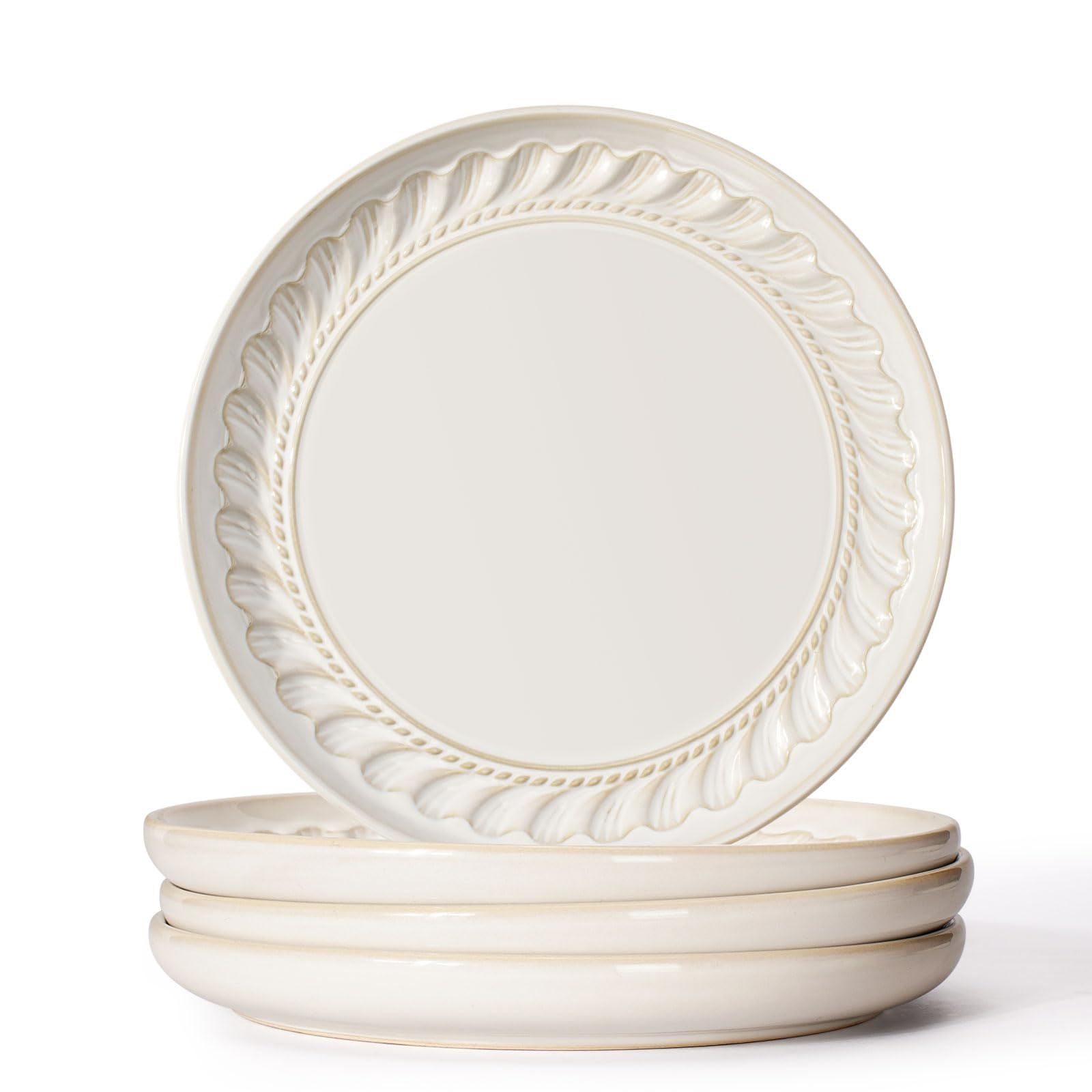 Amazon.com | Artena Salad Plates Set Of 4, 8.5 Inch Embossed Appetizer ...