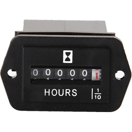 Amazon.com: Jayron JR-HM005DC Snap in Hour Meter Round LCD Hour Meter ...