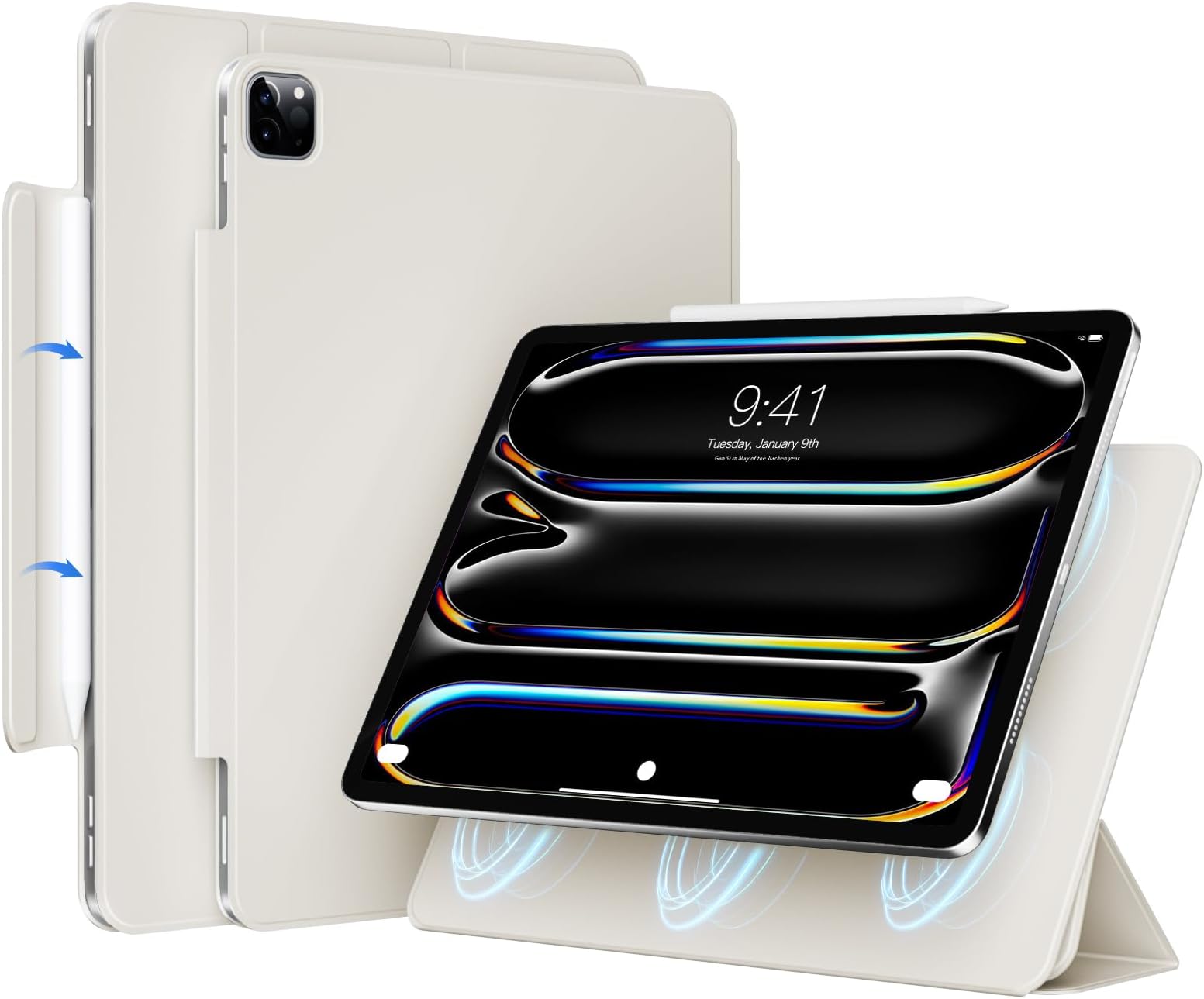 ZOYU Case for iPad Pro 13 Inch Case M4 2024 Model 7th Generation, Slim ...