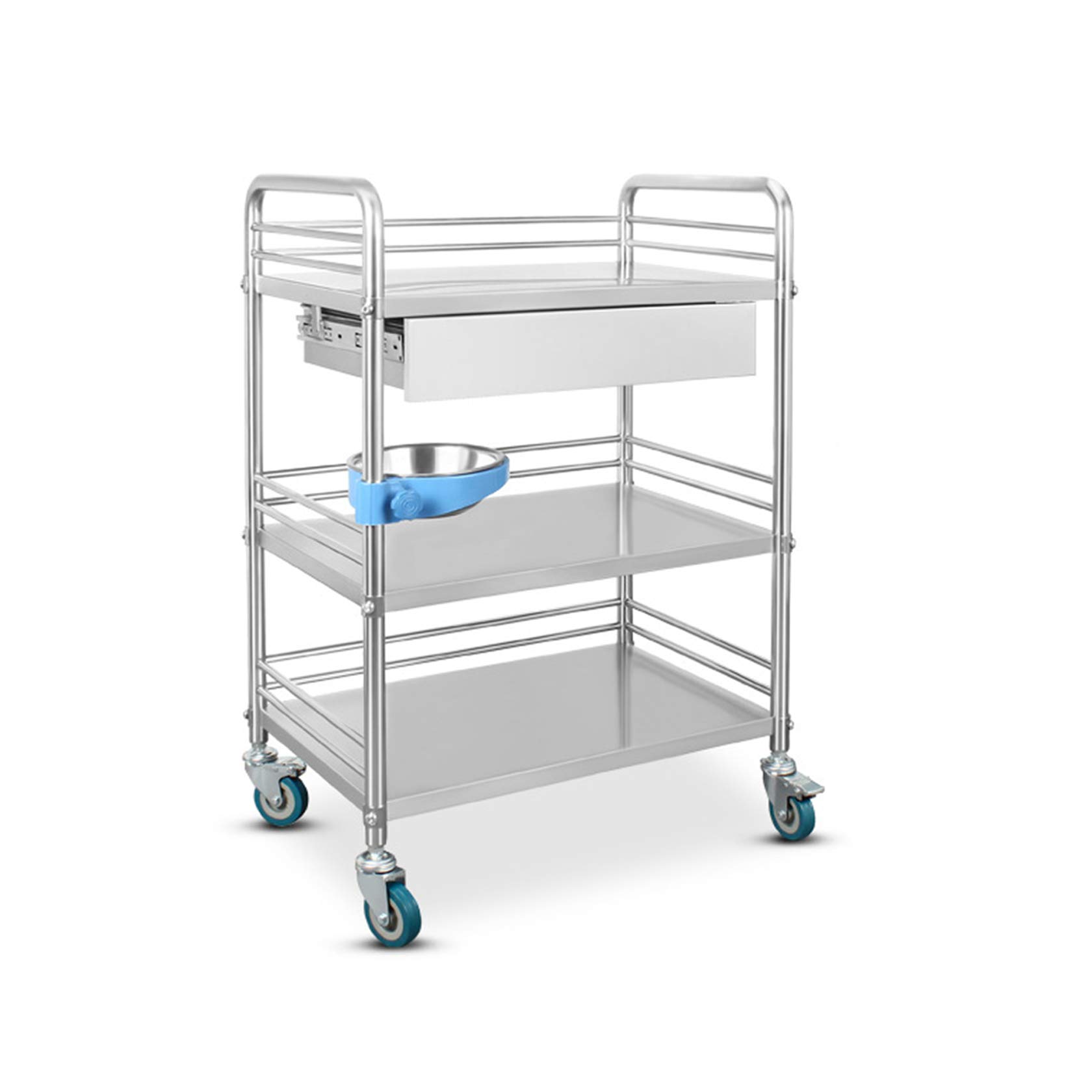 Buy RUIVE Medical Trolley Cart Dental Lab Cart, Quiet Three-Layer ...