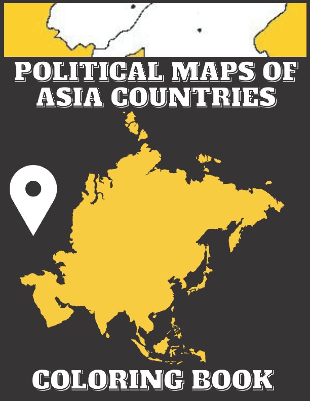 Political Maps Of Asia Countries Coloring Book Maps Of Asia ...