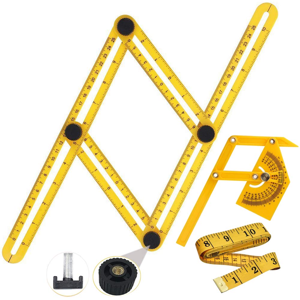 Multi Angle Tool 3 Set Angleizer Easy Measuring Ruler Finder ...