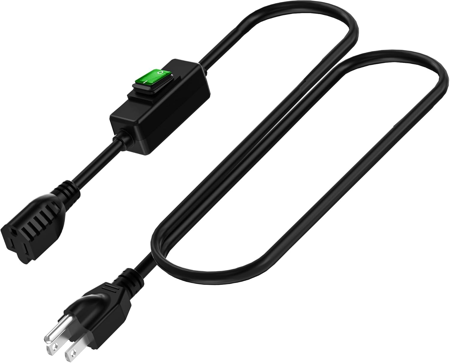 Amazon.com: (3Feet) 3-Prong Outdoor Waterproof Extension Switch Cord ...
