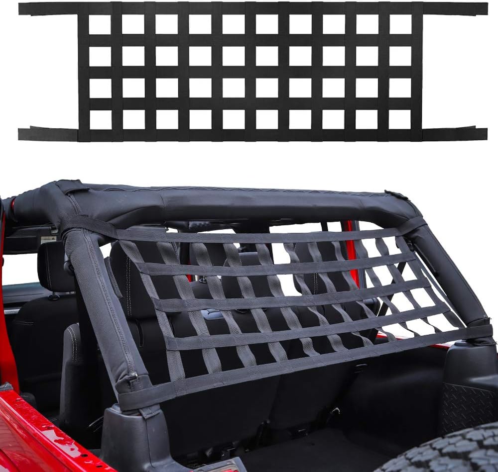 Amazon.com: Mesh Cargo Net Hammock Roof Top Netting Hammock for Jeep ...