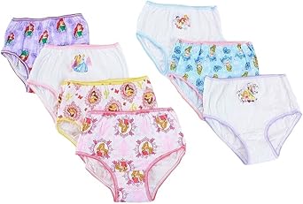 Amazon.com: Disney Princess Toddler Girl's 7-Pc Assorted Cotton Brief ...