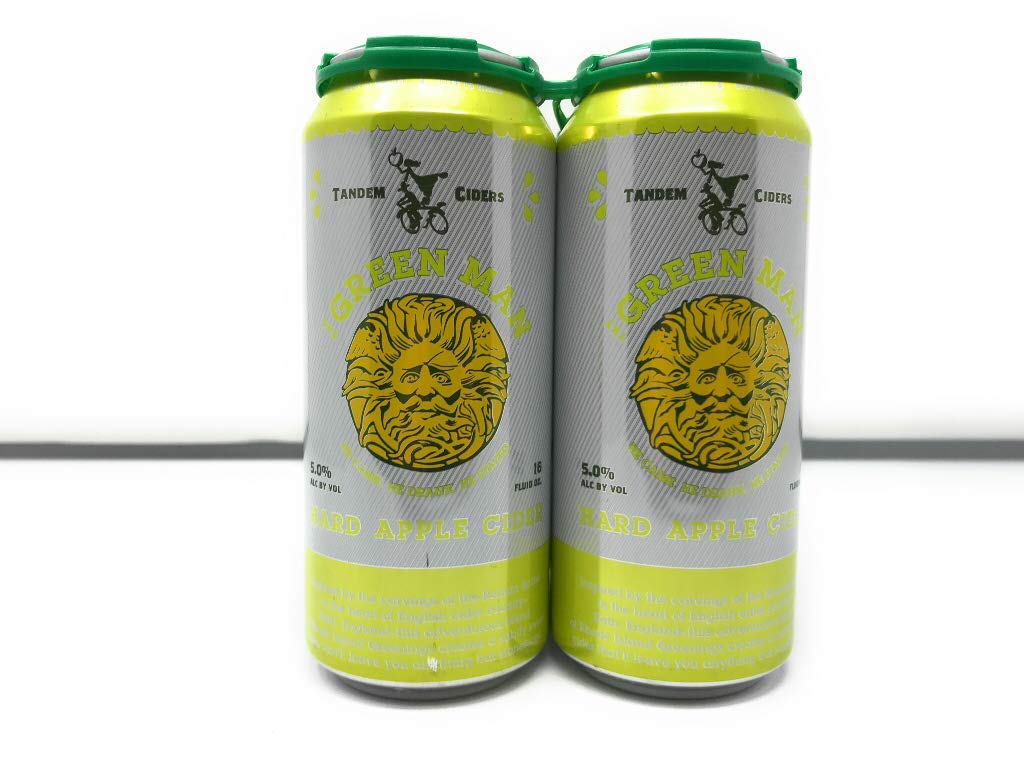 Amazon.com: Tandem Ciders Greenman Semi Dry Hard Cider 4Pk, 16 Fz ...