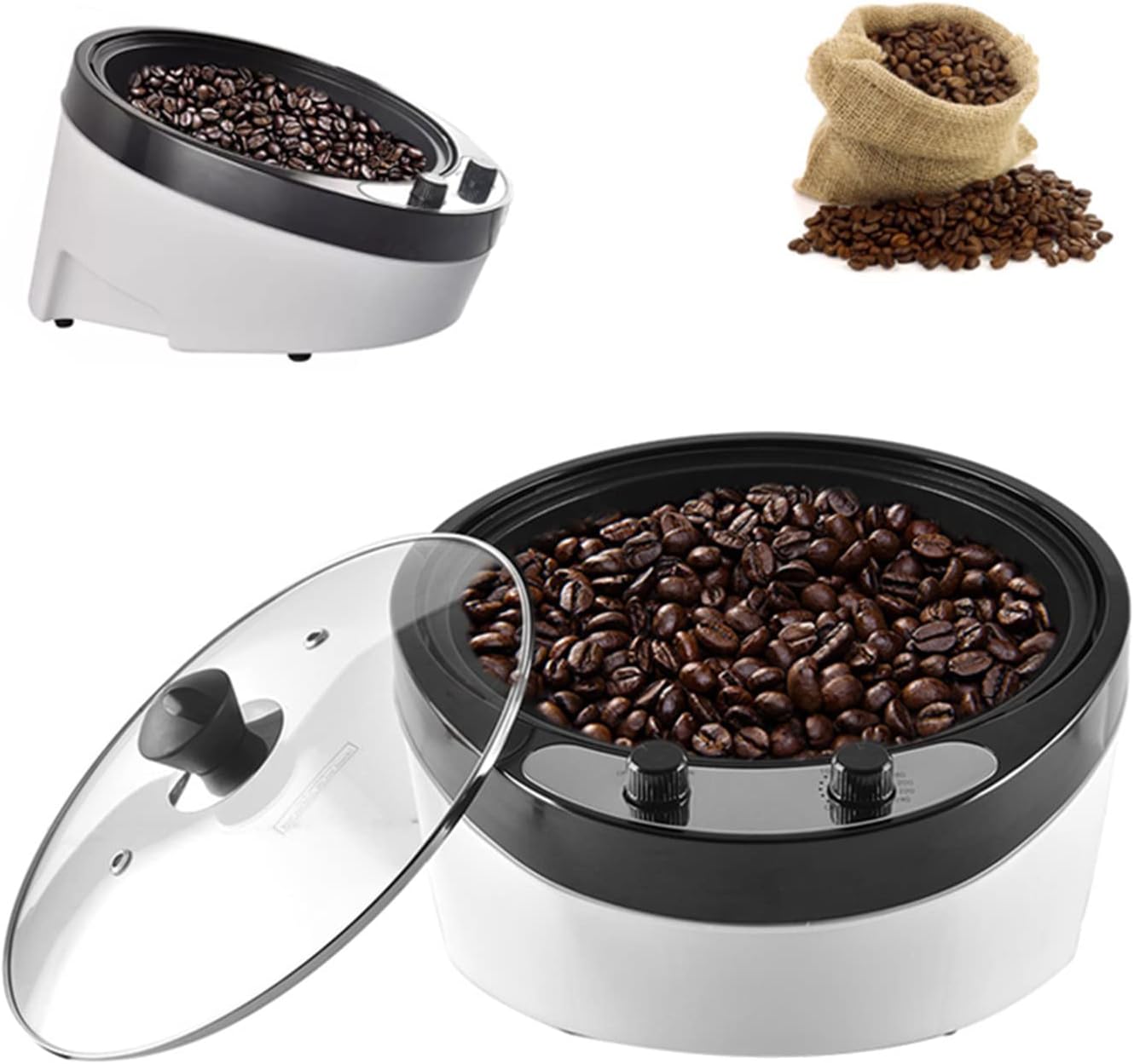 Electric Coffee Beans Roaster, Adjustable Temperature Baking Machine ...