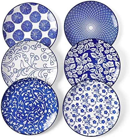 Amazon.com | BTaT- White Dessert Plates, Set of 6, 8.3", Small Plates ...