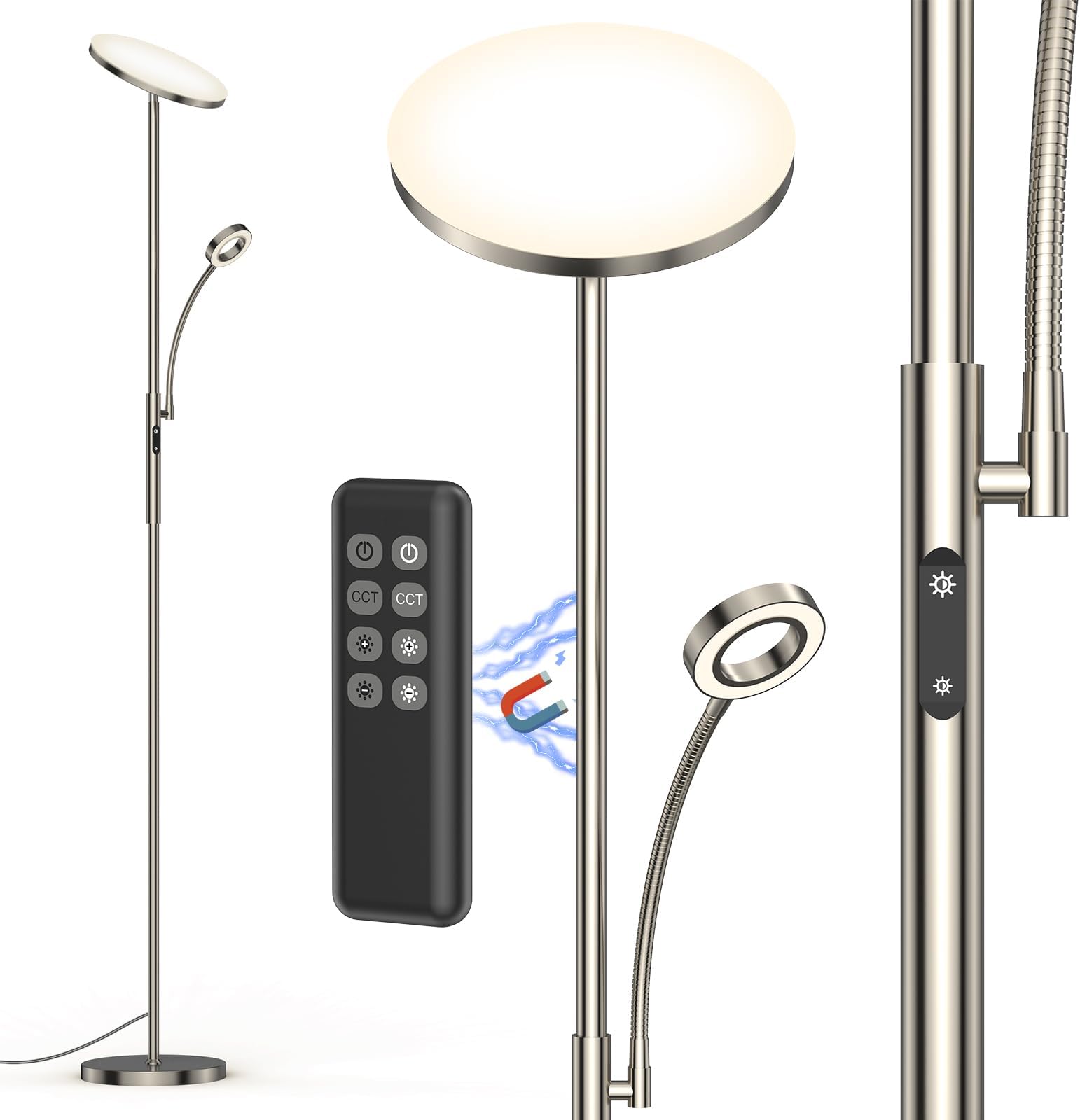 Stehlampe 2 Flammig Dimmbar