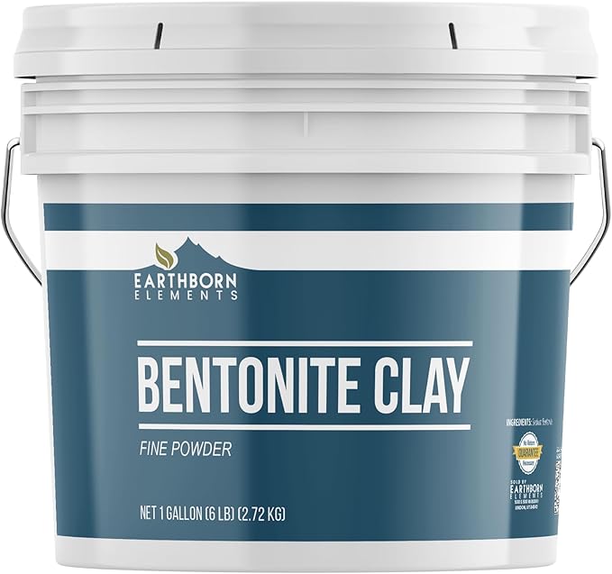Amazon.com: Earthborn Elements Bentonite Clay Powder, 1 Gallon Bucket ...