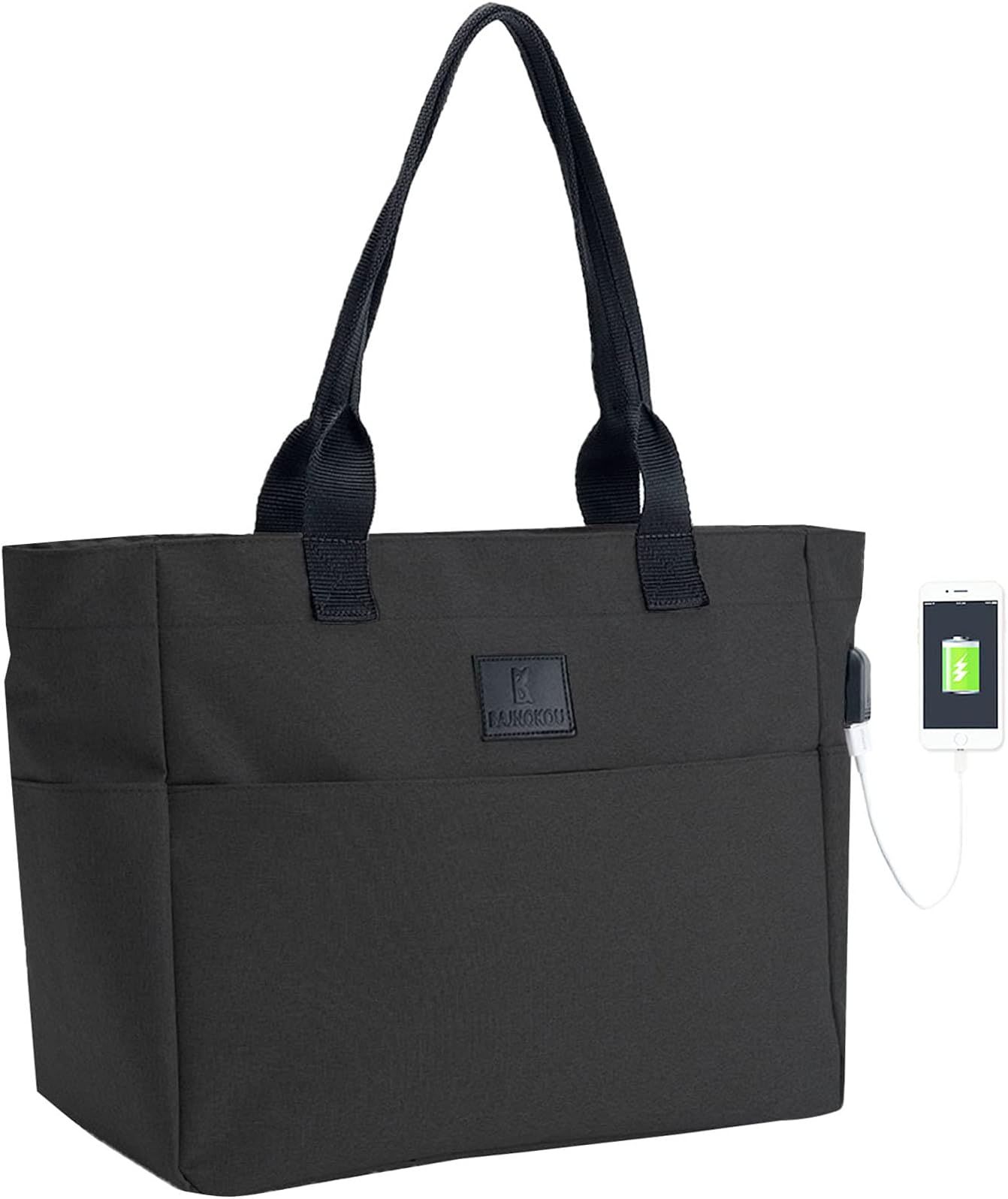 Amazon.com: MOSISO USB Port Laptop Tote Bag (17-17.3 inch), Large Woman ...