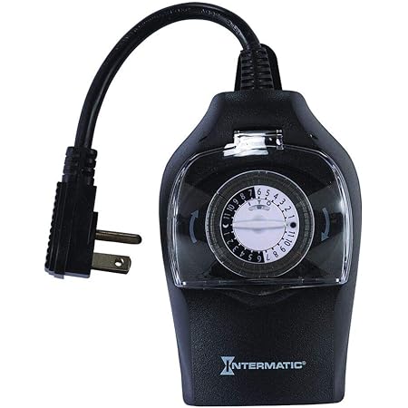 Intermatic HB1116R Six Outlet Electro Mechanical Outdoor Timer with ...