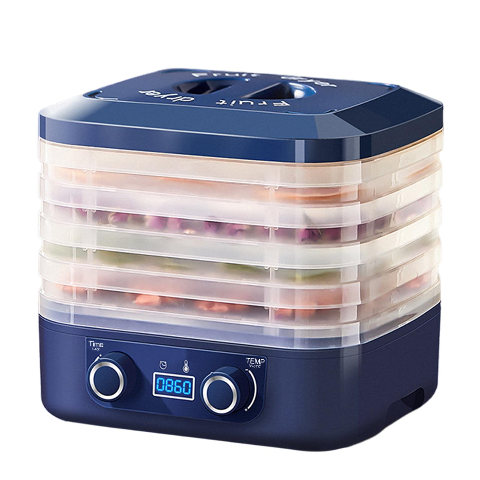 Amazon.com: Food Dehydrator, 5 Trays Fruit Dehydrator with Adjustable ...