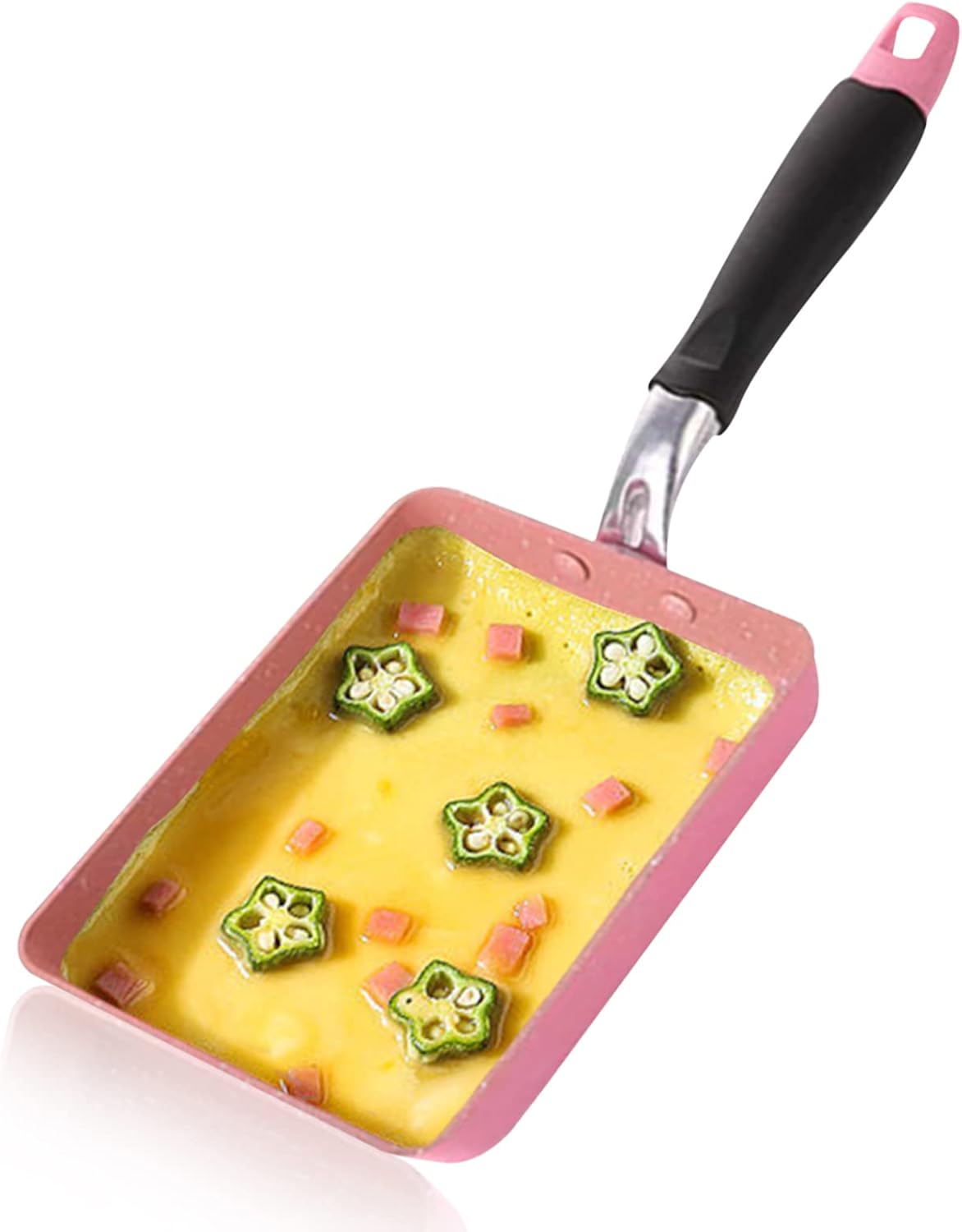 Amazon.com: HERCHR Japanese Omelette Pan Nonstick Tamagoyaki Egg Pan ...