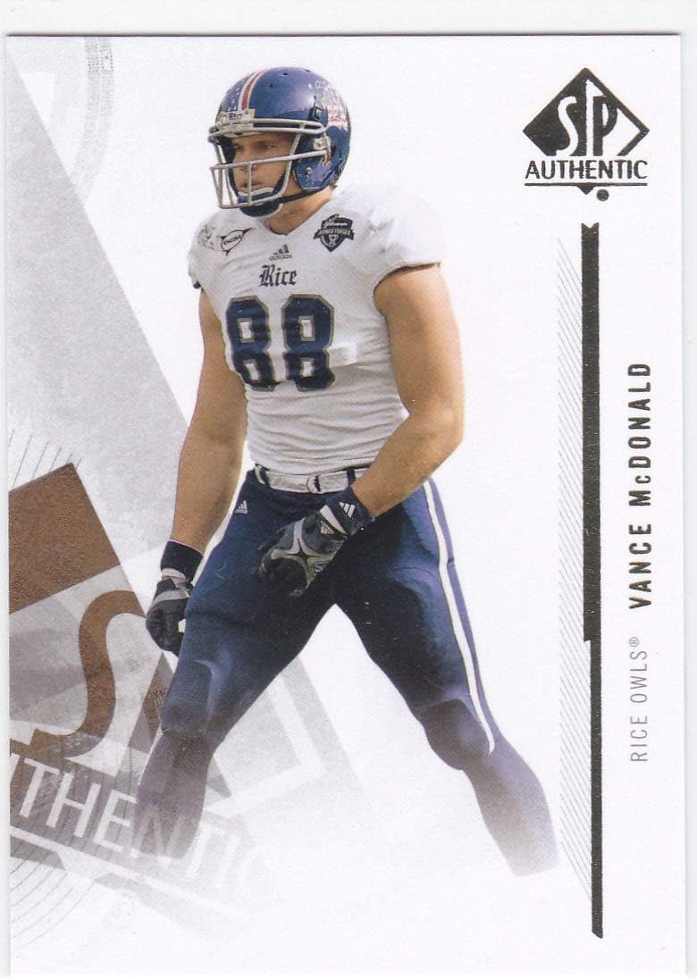 Amazon.com: 2013 SP AUTHENTIC VANCE MCDONALD RC ROOKIE CARD : Sports ...