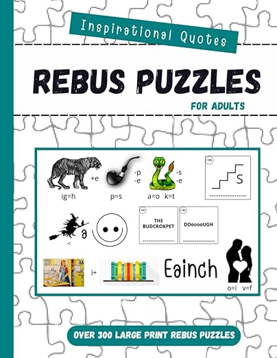 Inspirational Quotes Rebus Puzzles: Rebus Puzzle Book For Teenagers and ...