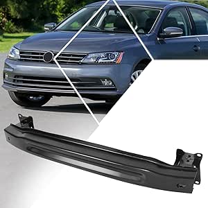Amazon.com: Factory Style Black Steel Rear Impact Bar Bumper ...