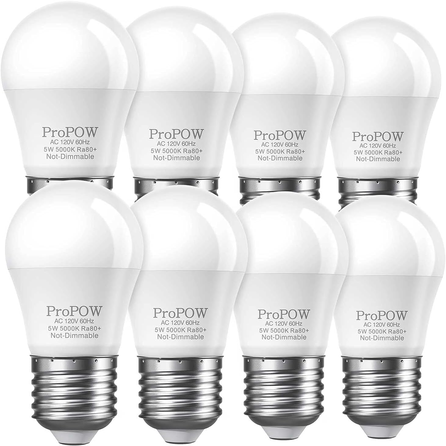 A15 LED Bulb, ProPOW 5W LED Light Bulbs (40 watt Light Bulb Equivalent ...