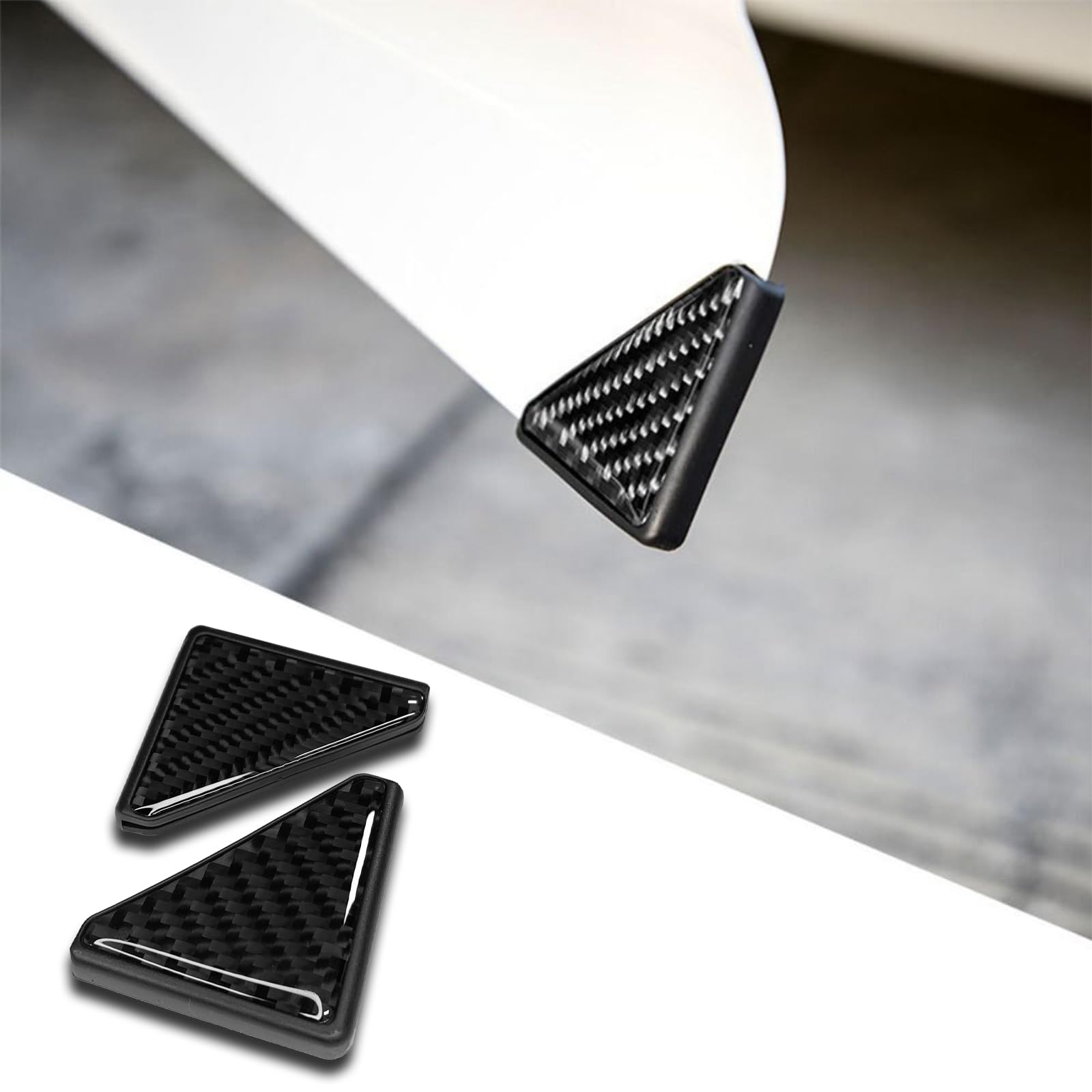 Amazon.com: Qboonpt 2PCS Car Door Edge Guards, Carbon Fiber Car Door ...