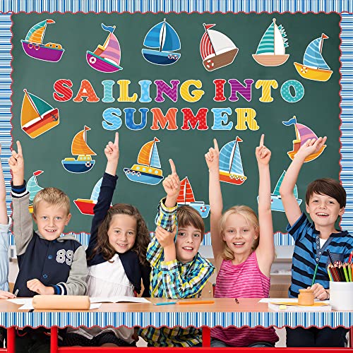 Snapklik.com : AsodSway 117Pcs Sailing Into Summer Cutouts Summer ...