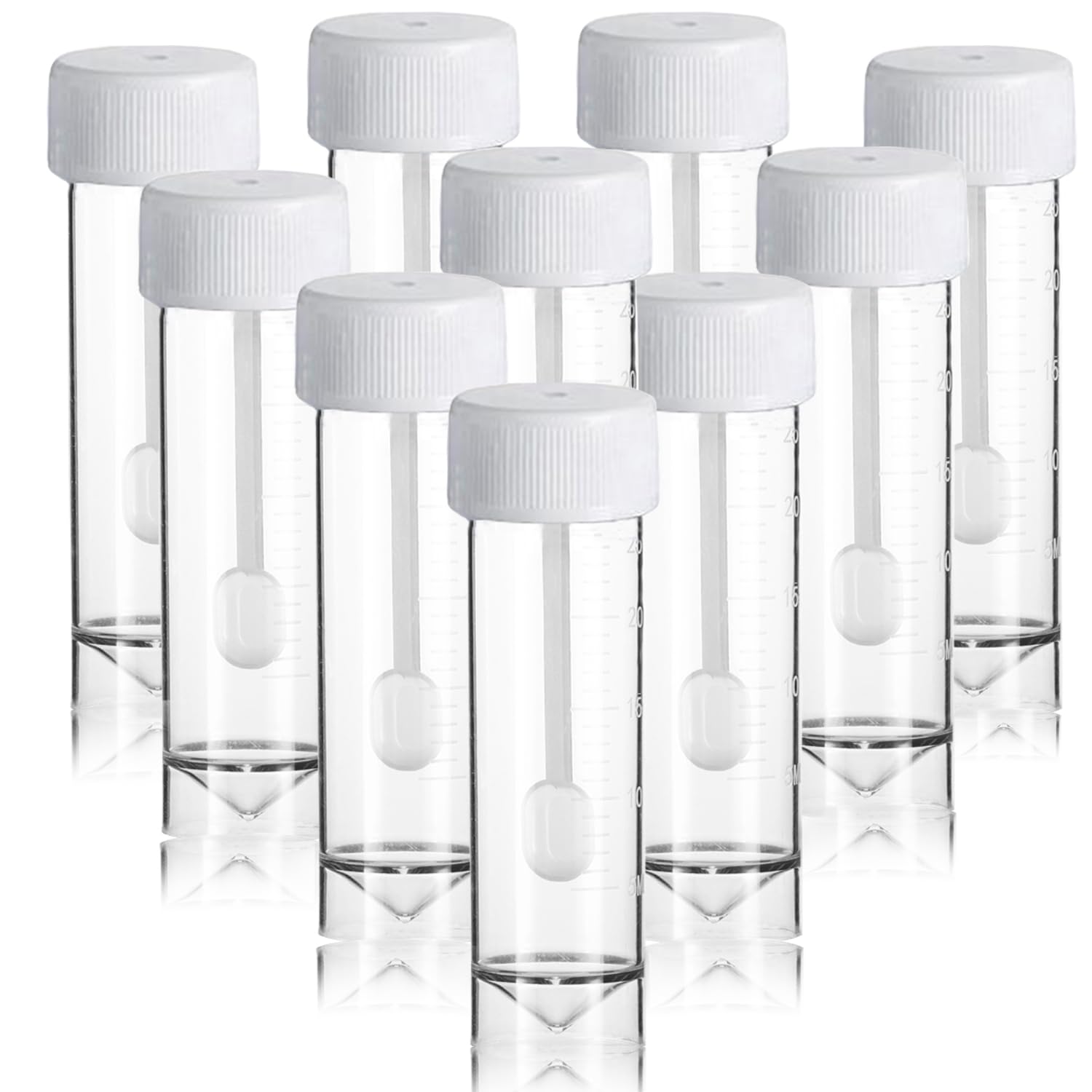 Amazon.com: 10PCS Stool Specimen Cups 25-30 ML, Clear Stool Collection ...